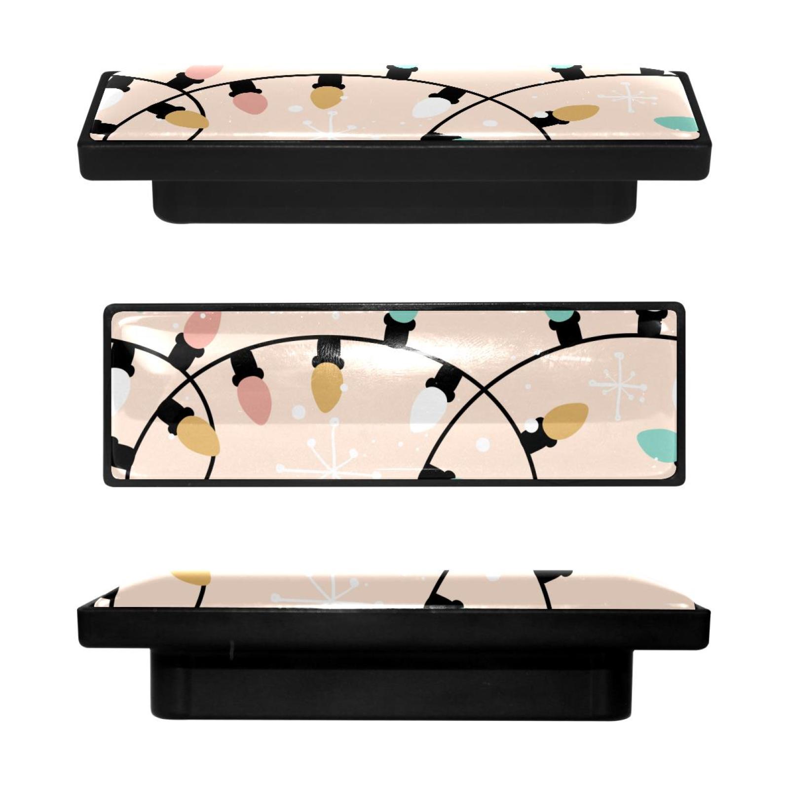 4 Pcs Rectangle Cabinet Handle Cupboard Knob Drawer Pulls Handle ...