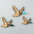 sunsanly 1/3Pcs Wooden Mallard Duck Wall Decoration Home Office Living ...
