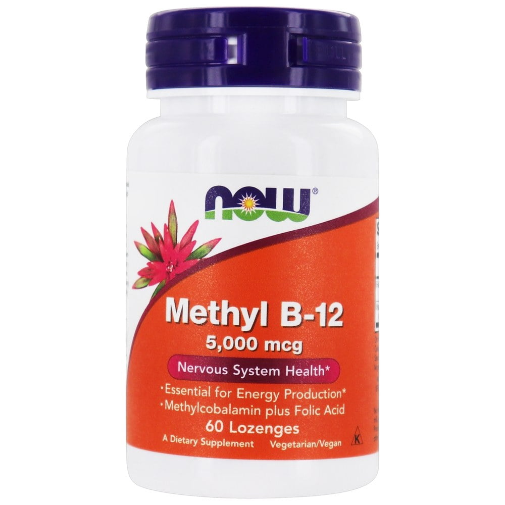 NOW Foods - Methyl B12 5000 mcg. - 60 Lozenges | Walmart Canada