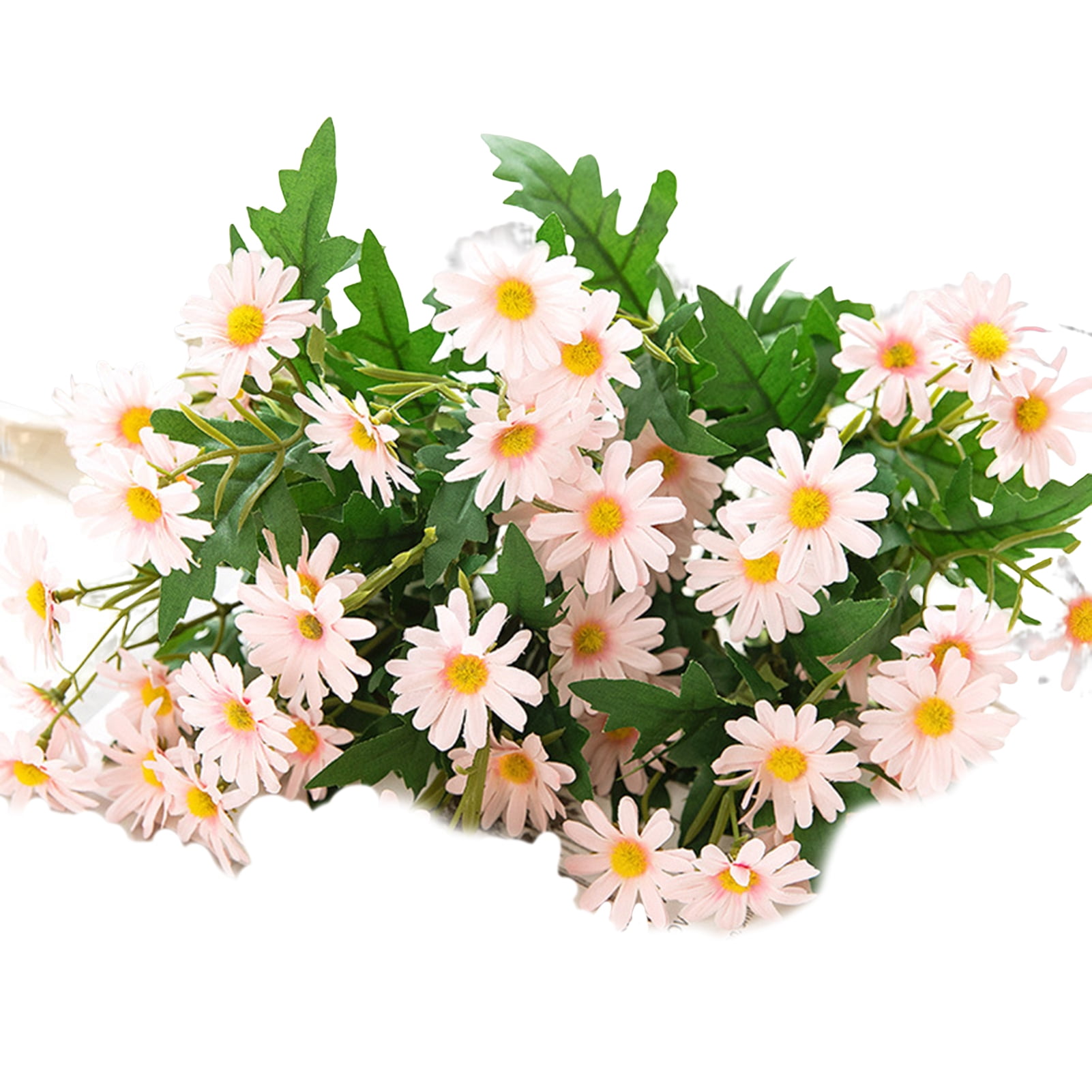 Artificial Silk Daisy Fake Flowers Faux Gerber Daisies Bouquet ...