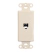 Ivory 4-Wire Surface Mount Phone Jack Telephone C0245-I - Walmart.com