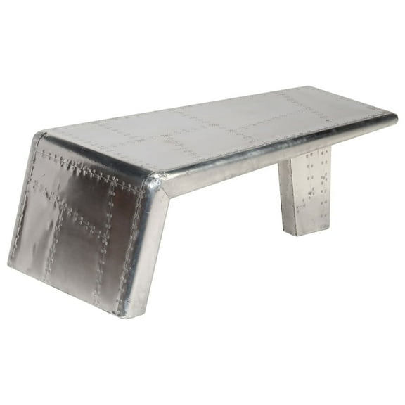 NauticalMart Aviator Coffee Table with Drawers & Storage Aluminum ...