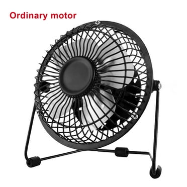 4-inch mini metal fan USB Desk Fan Small Personal Air Circulator Fan ...
