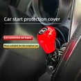 All-metal ball-handle style car keyless start button rocker start cover ...