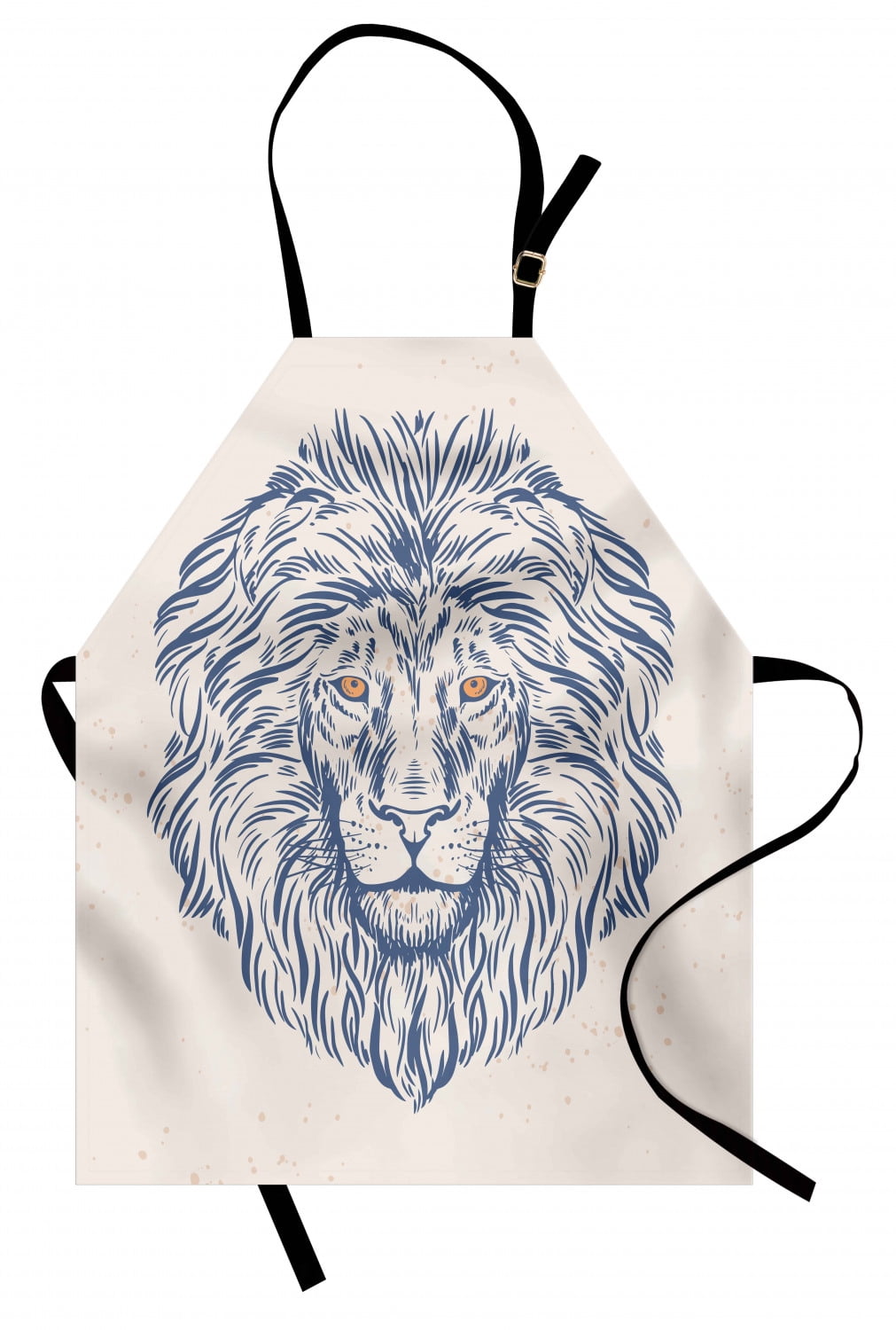 Modern Apron Portrait of A Lion King of the Forest Wildlife Animal ...