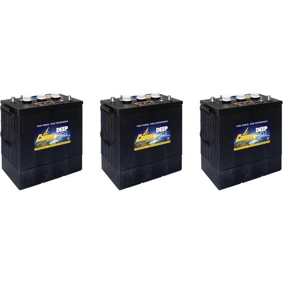 Crown CR-330 6V Flooded Lead Acid Deep Cycle Battery – 330Ah @ 20Hr ...