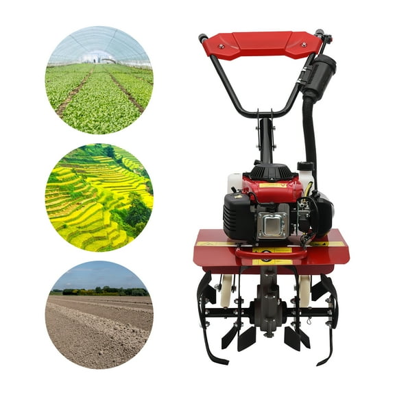 Earthquake Versa Front Tine Tiller Cultivator, 99cc Viper Engine, Red ...