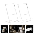Worgeous 3 Pcs Acrylic Card Holder Bill Frame Display Place Stand ...