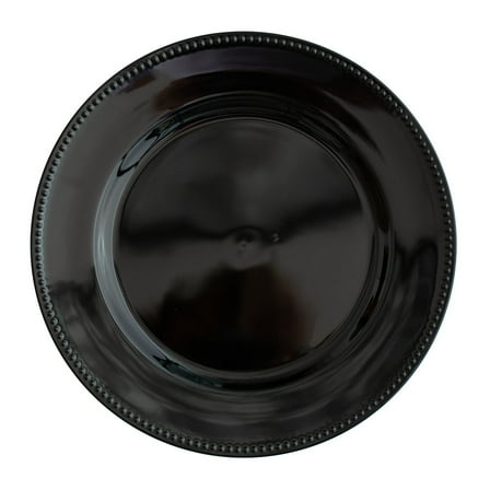 Richland Beaded Charger Plates 13" Burgundy Set of 24 - Walmart.com
