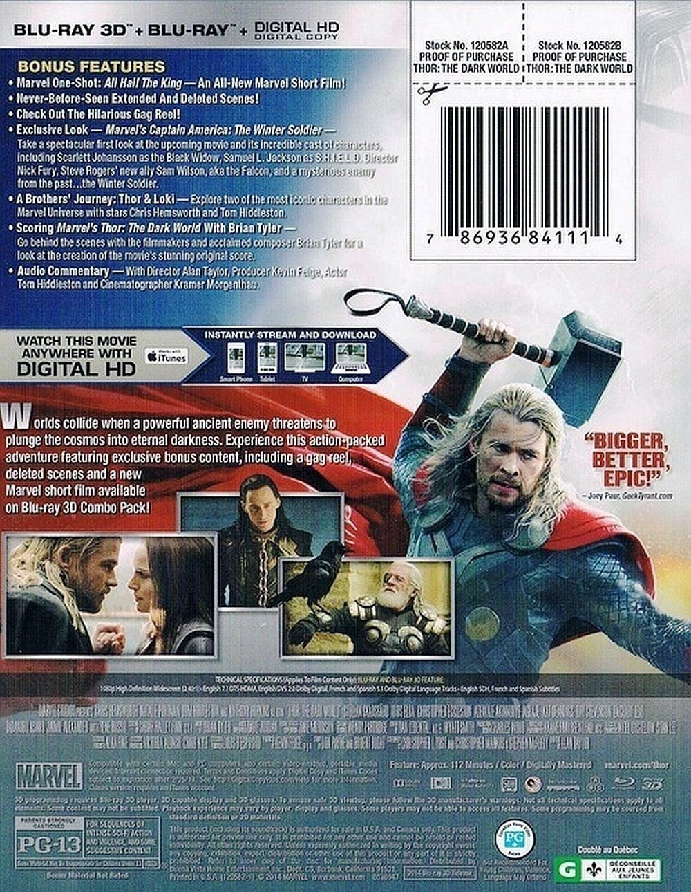 Thor The Dark World Steelbook