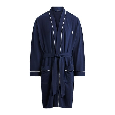 Polo Ralph Lauren Mini Terry Kimono Robe Cruise Navy/White Piping/Pony ...