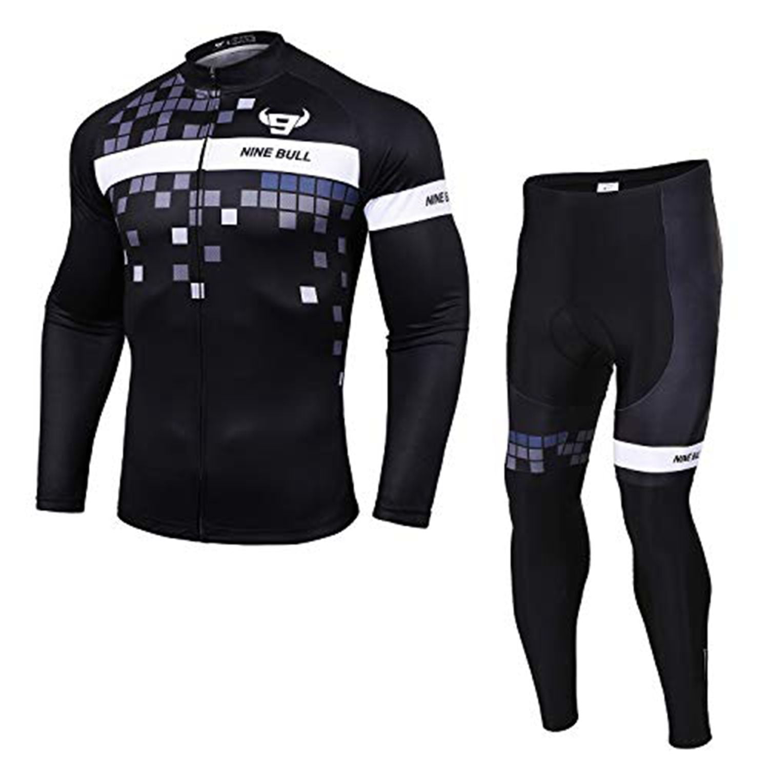 Men's Cycling Jersey Set - Reflective Quick-Dry Biking Shirt and 3D ...