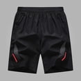Klisyaur Mens Sports Short Multi Pockets Summer Solid Color Drawstring ...