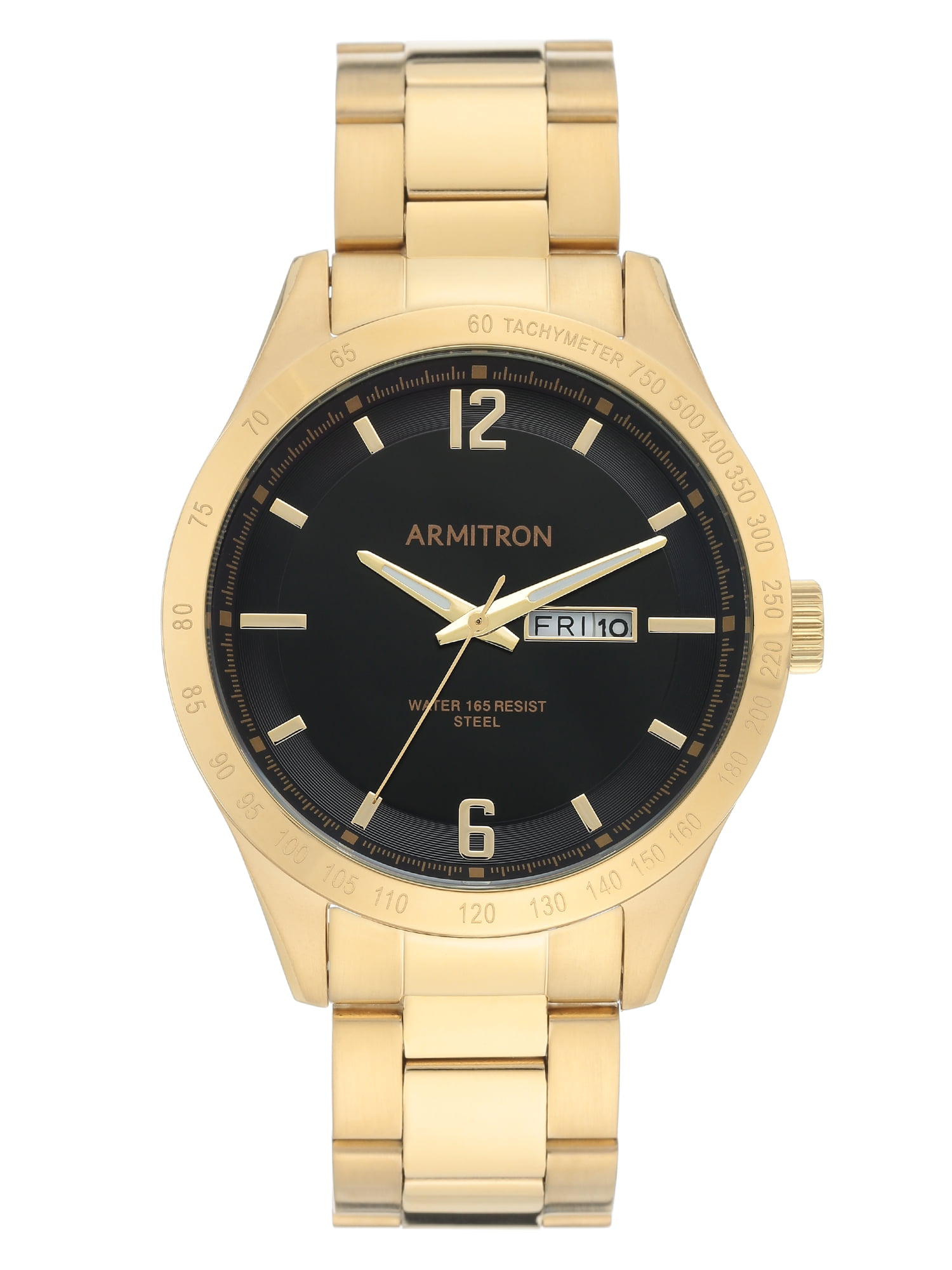 Armitron Men's Two-Tone and Silver Day Date Dress Watch Armitron Men's Two-Tone and Silver Day Date Dress Watch