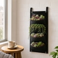 4 Grids Wall Hanging Plant Bag Non Woven Fabric Planter For Balcony ...