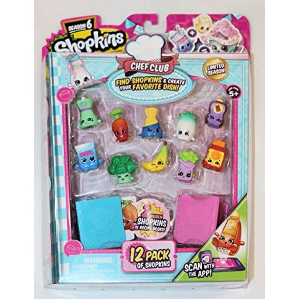 Shopkins Season 6 Chef Club 12 Pack Set 5 - Walmart.com - Walmart.com