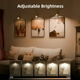 HIBIBUD Picture Lights for Wall with 3 Color Temps&Remote,Battery ...