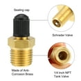 Unique Bargains Universal 1/4 Inch NPT Tank Valve Air Tank Fill Valve ...