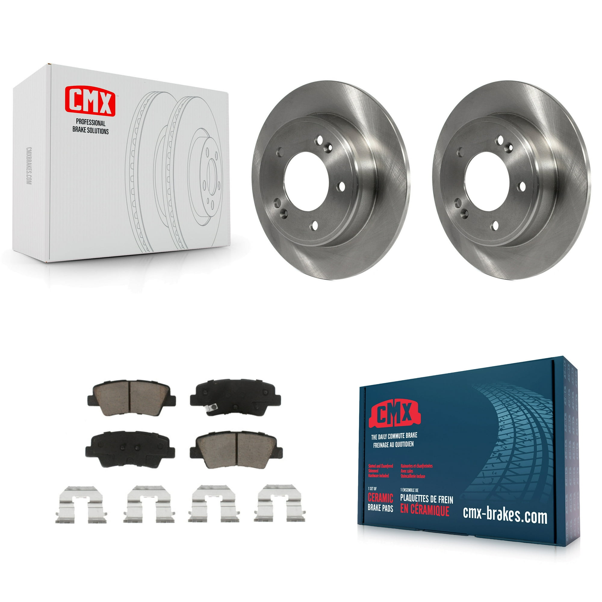 Click here for Cmx Rear Disc Brake Rotors And Ceramic Pads Kit Fo... prices