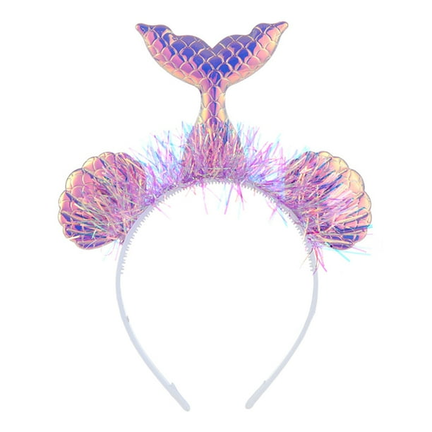 Mermaid Tail Headband Hairbands Hoop For Children Glitter Mermaid ...