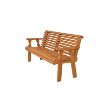 Amish Heavy Duty 800 Lb Roll Back Pressure Treated Garden Bench (4 Foot ...