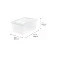Stackable Plastic Storage Box with Lid - Durable, Dustproof & Waterproof Suitcase Design for ...