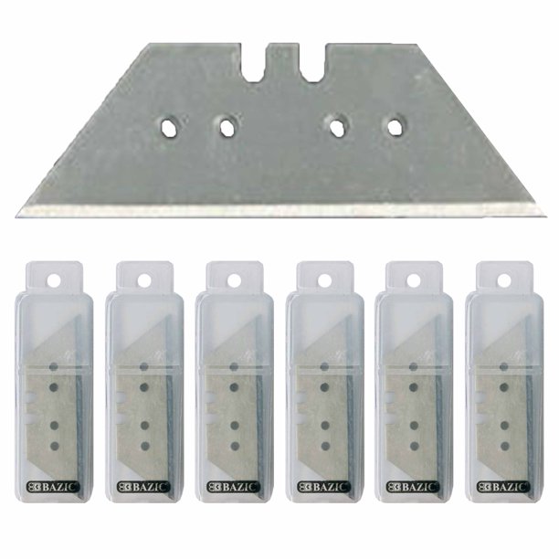 48 Utility Knife Blades Standard Replacement Razor Retractable Box ...
