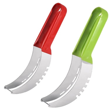 Melon Slicer and Seeder with Ergonomic Handle, Stainless Steel Blades ...