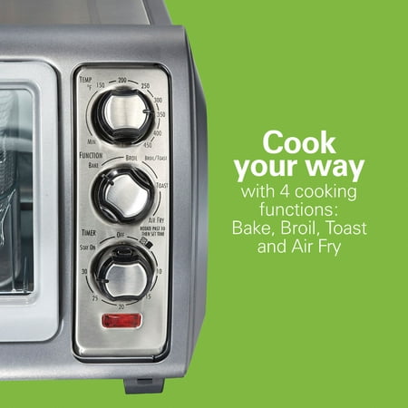 Hamilton Beach Sure Crisp Air Fryer Toaster Oven with Easy Reach Door ...