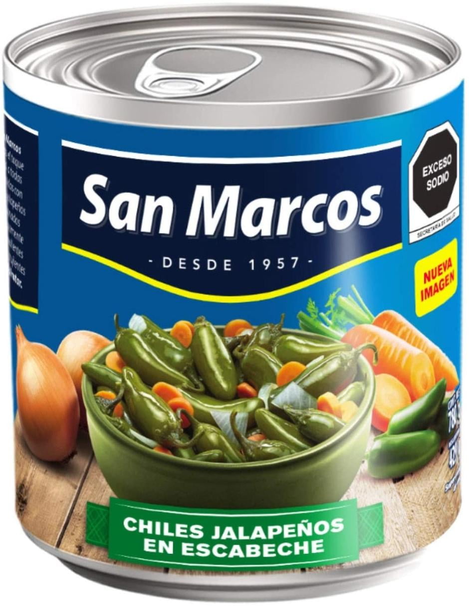 Pack de 12 Chiles San Marcos Jalapeño en Escabeche 780 gr San Marcos ...