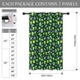 Alien Cow Deep Green Pattern Blackout Curtains,Triple Weaved Fabric ...