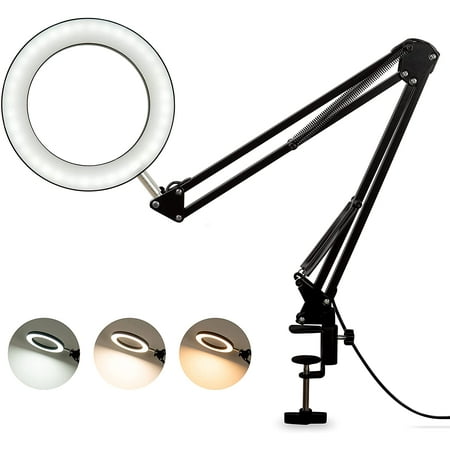 LED Desk Lamp with Clamp, Architect Metal Swing Arm Lamp, 3 Colors 10 ...