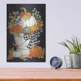 Luxe Metal Art 'Fall Bucket with Chickadee' by Deb Strain, Metal Wall ...