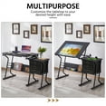 Topeakmart Drafting Table & Stool Set with Additional Side Countertop ...