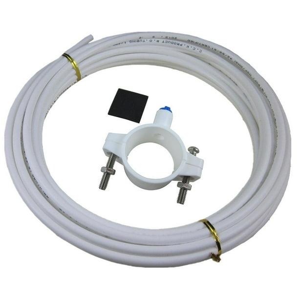 Drain Saddle Valve With 14 Inch Quick Connect For Under-Sink Reverse ...