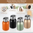 4Pcs 10.5oz Mini Water Bottles Small Stainless Steel Insulated Bottle ...