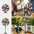 WinSpin 36" Prize Wheel Tabletop Floor Stand Spinning Game w/ Serving ...