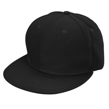 Solid Plain Style Flatbill Snapback Hat Cap, White - Walmart.com