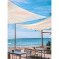 Abstract Sunset Sun Shade Sail 12'X16' Seaside Orange Landscape Vintage ...