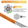 Heavy Duty Tie Out Cable for Large Dogs, Chew Proof, 20-100FT, Suitable ...