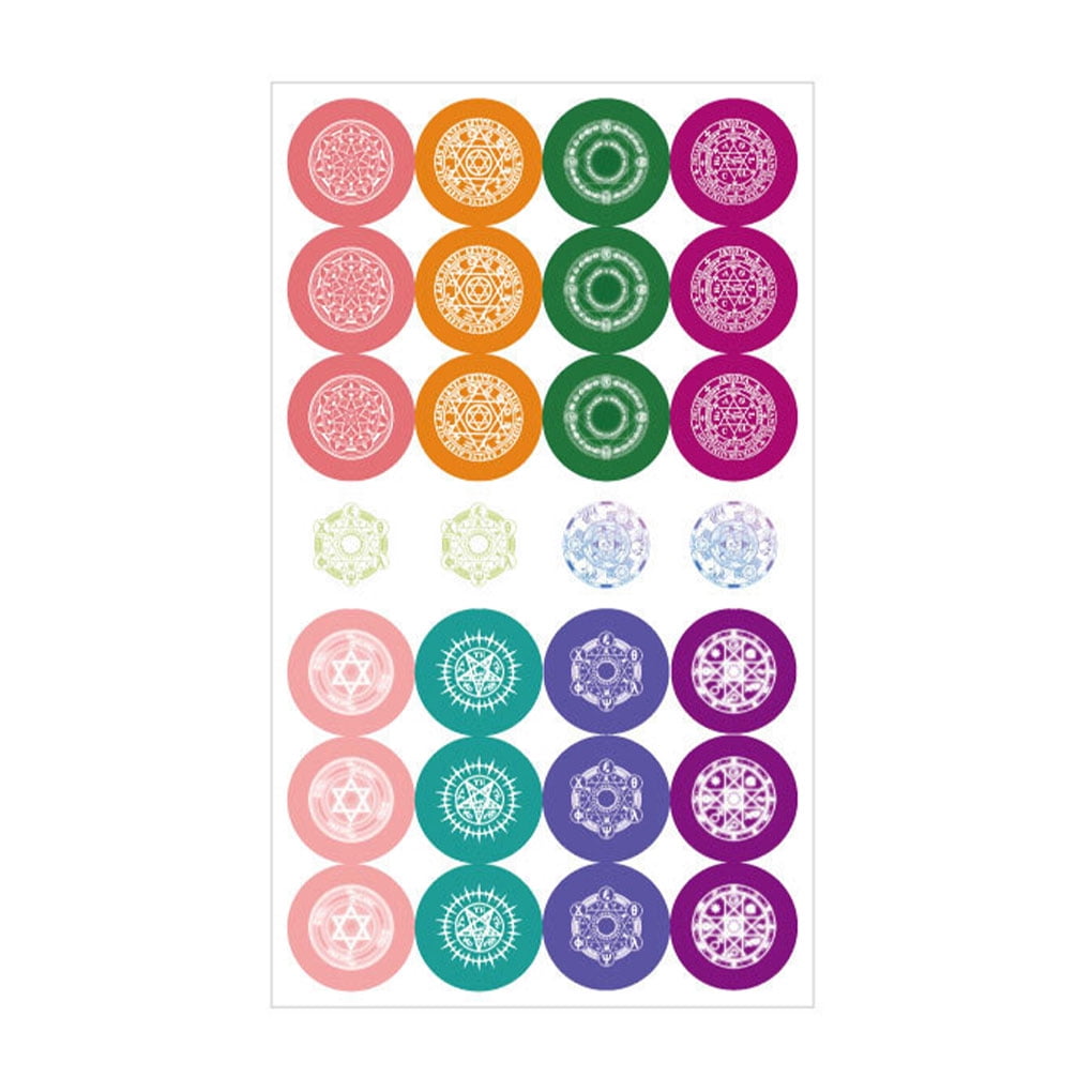 TureClos 4 Pieces Reinforcement Labels Strong Viscosity Doughnut Shape ...