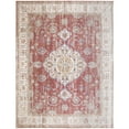 ReaLife Rugs Machine Washable Printed Persian Distressed Medallion Clay ...