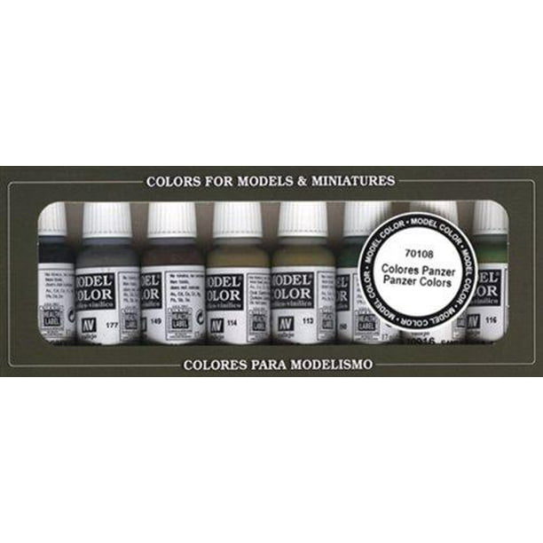 Vallejo Panzer Colors Paint Set #8, 17ml - Walmart.com - Walmart.com