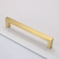 Goldenwarm 10 Pack Square Brass Pulls Cabinet Hardware Gold Drawer ...