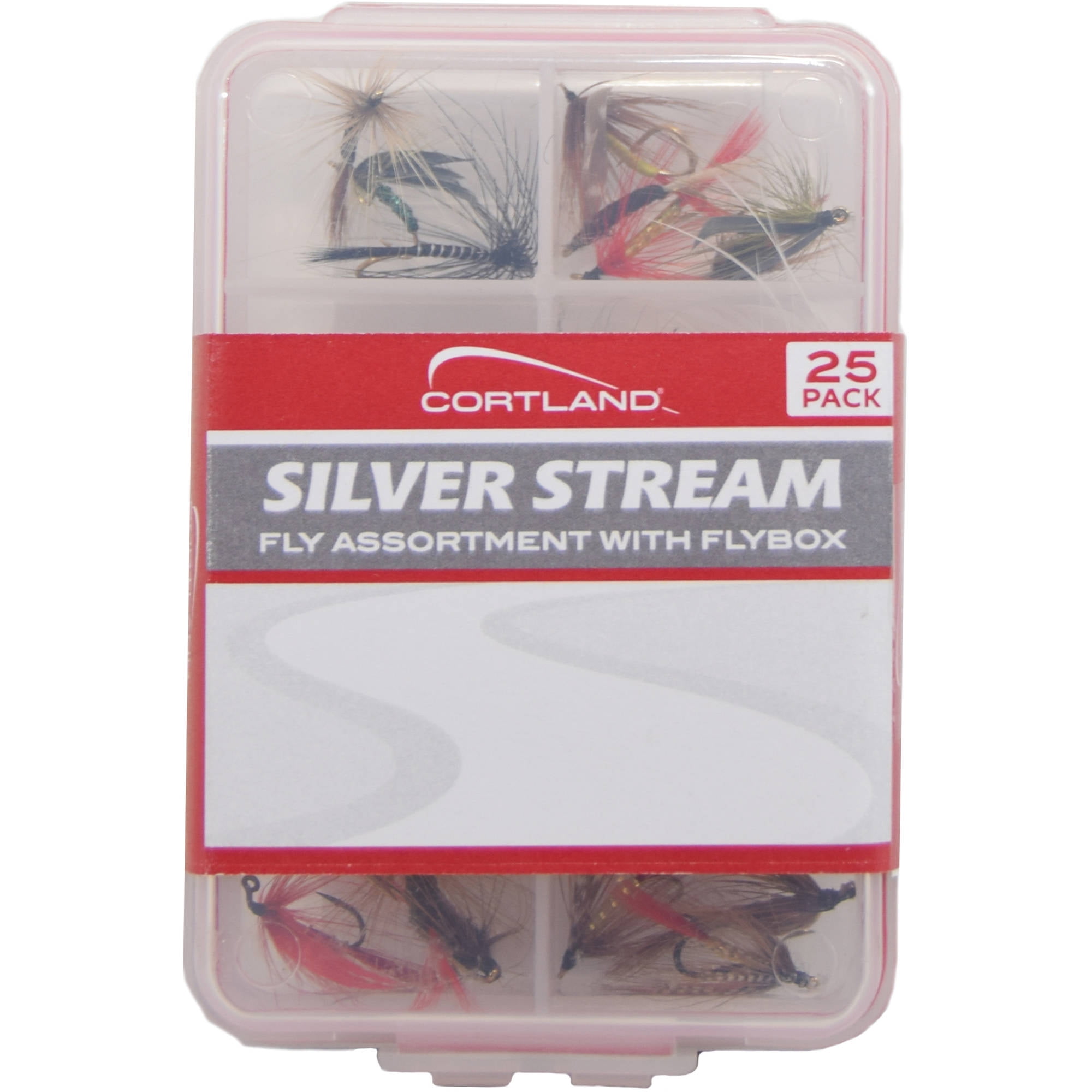 Cortland Silver Stream Fly Box Assortment, 25 Piece, 607651 - Walmart.com
