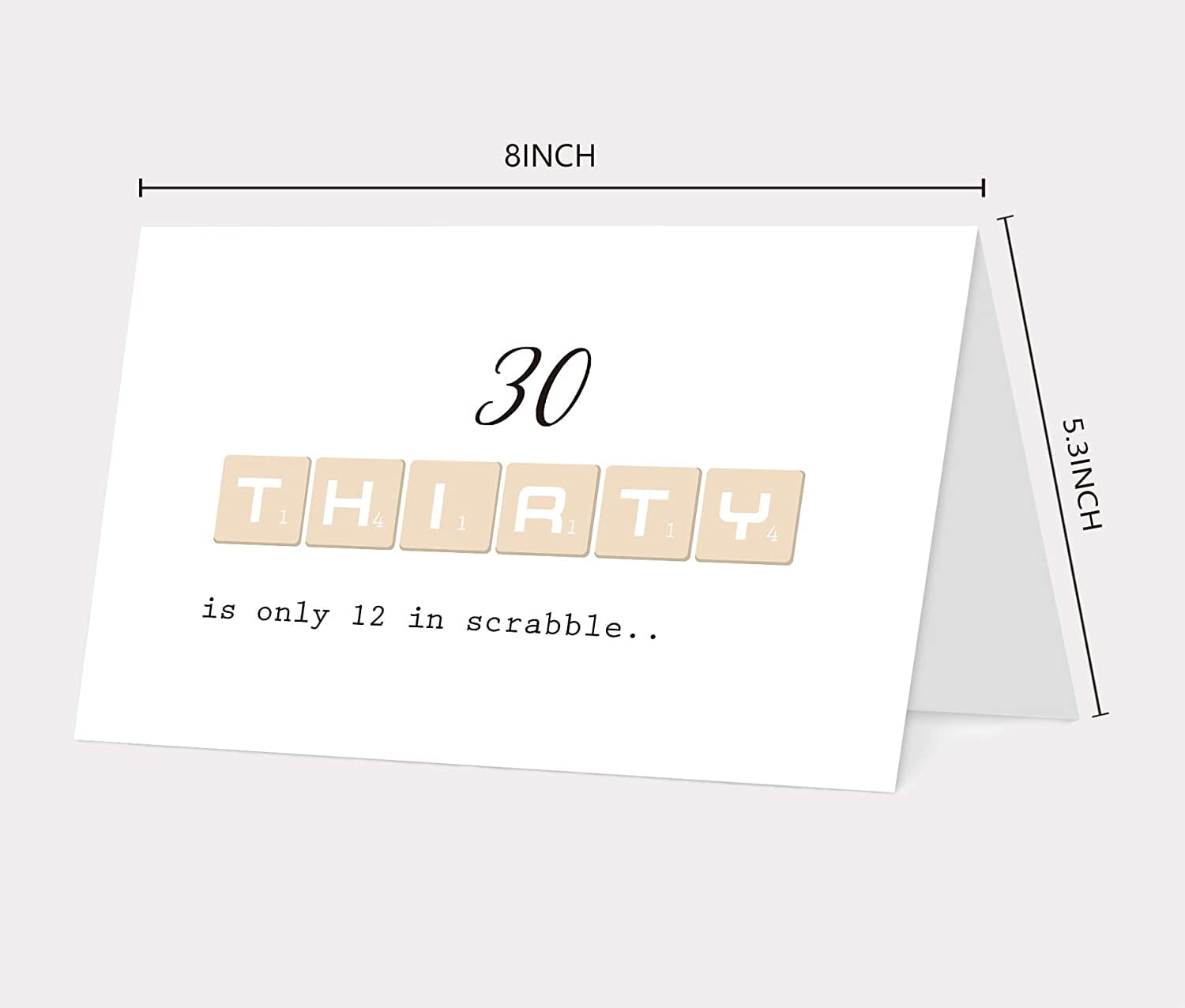 Art & Collectibles Prints Thirty Scrabble 30th Birthday Poster don't ...