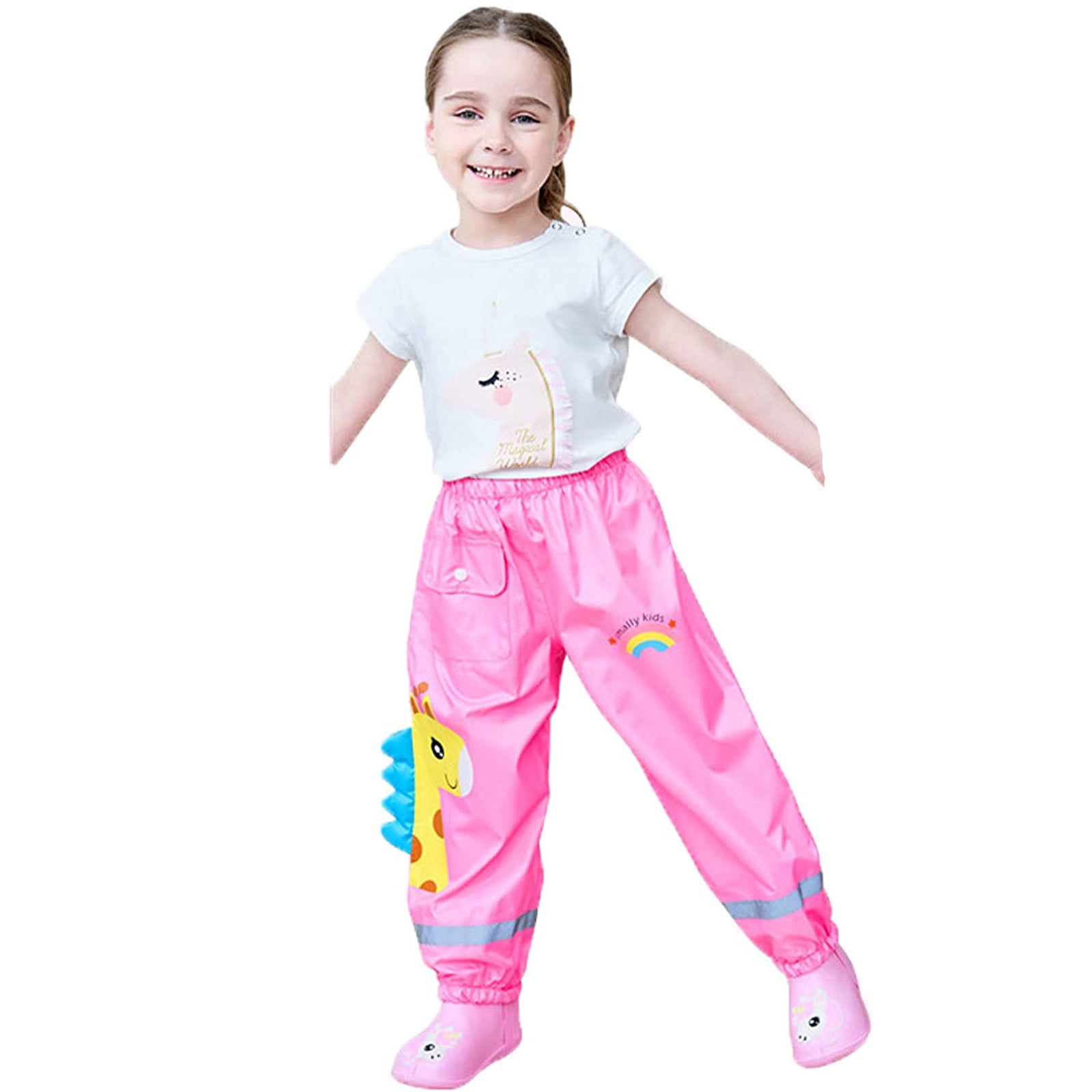 Click here for Zhangmingg Girls Rain Wear Toddler Rain Pants Boys... prices