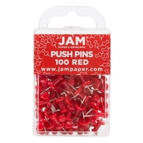 JAM Paper Push Pins, Red Pushpins, 100/Pack - Walmart.com