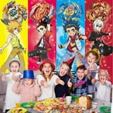 Beyblade Banner Backdrop Party Decor Supplies Decorations Cake Topper ...