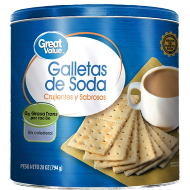 Great Value Export Soda Crackers 28oz, Tin Can - Walmart.com Great Value Export Soda Crackers 28oz, Tin Can - Walmart.com